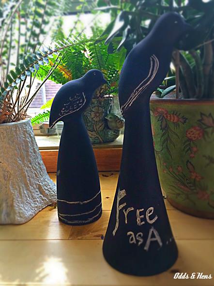 Free as a Chalkboard Paint Bird – Odds & Hens : Ramblings. Creations.